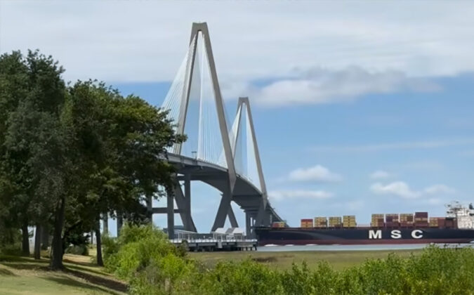 Out of Control Cargo Ship in Charleston Harbor Shuts Down Arthur ...